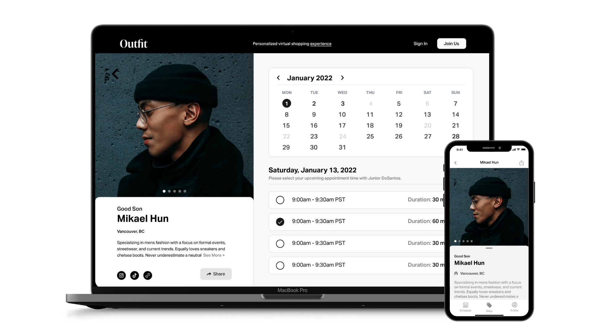 Building a Sales Rep Profile – Outfit Technologies Inc.